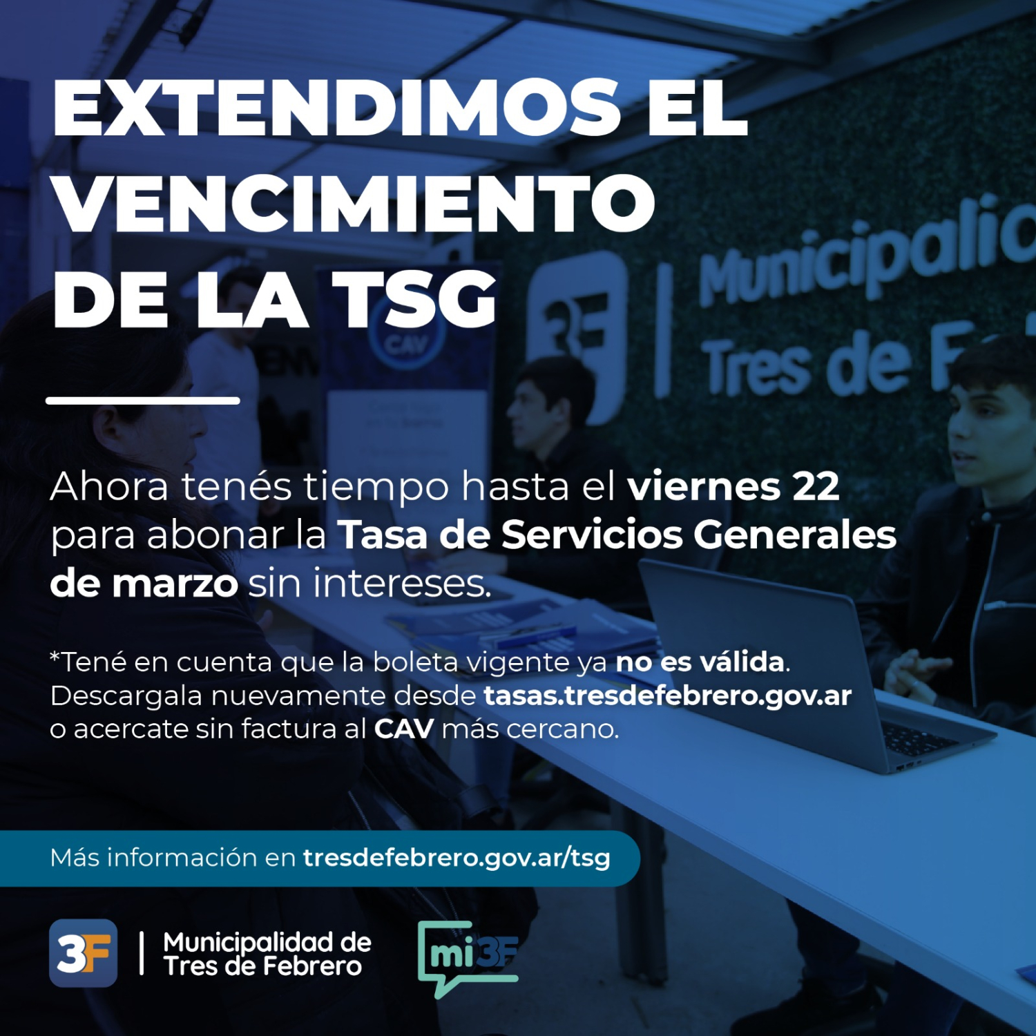 Tasa por Servicios Generales - TSG - Municipalidad Tres de Febrero