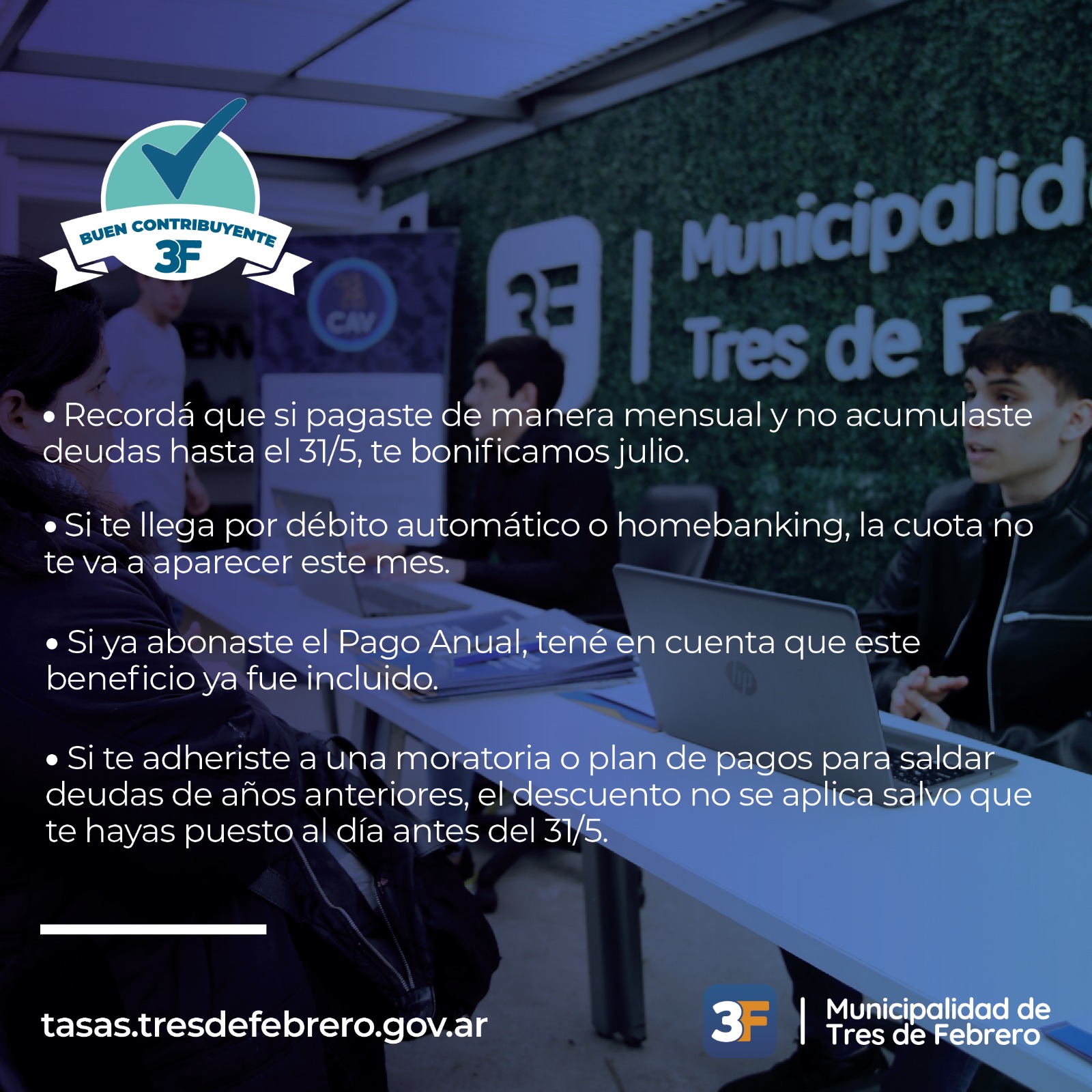 Tasa por Servicios Generales - TSG - Municipalidad Tres de Febrero